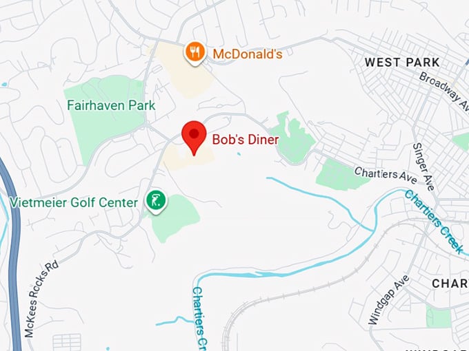 16. bob’s diner map