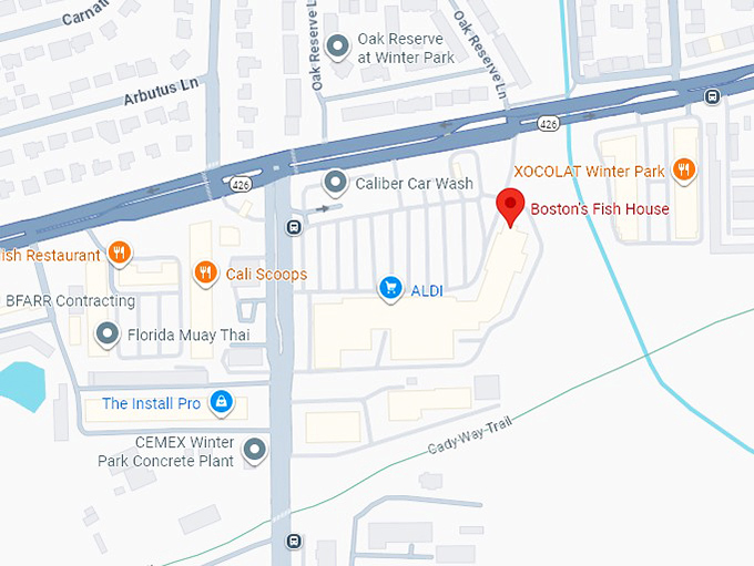 16. boston's fish house map