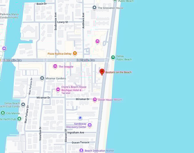 16. boston’s on the beach map