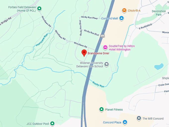 16. brandywine diner map