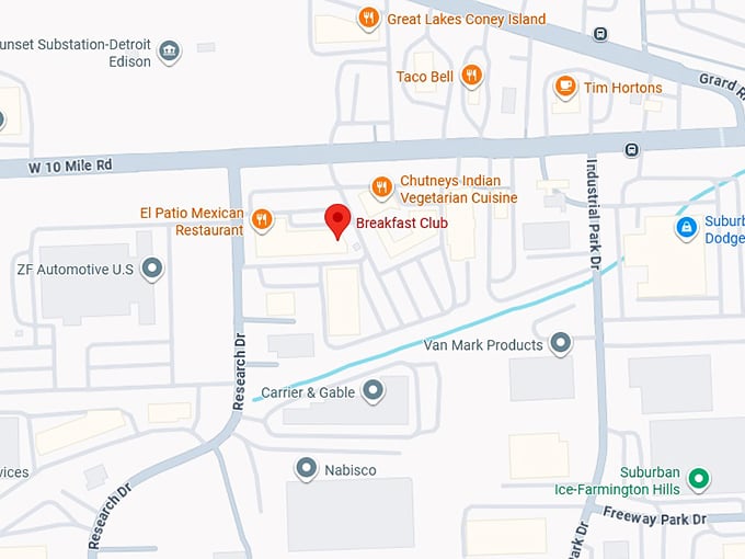 16. breakfast club map