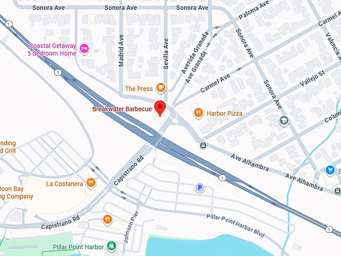 16. breakwater barbecue map