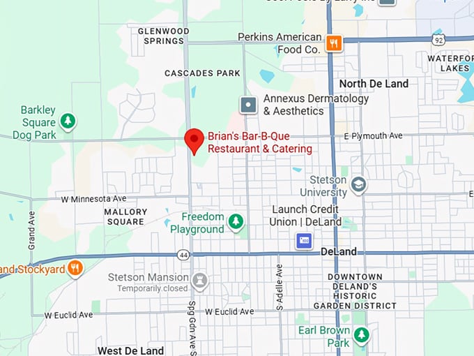 16. brian’s bar b que restaurant & catering map