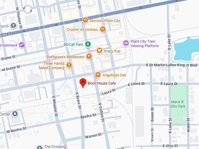 16. brick house cafe map