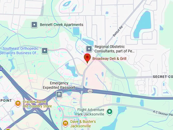 16. broadway deli & grill map