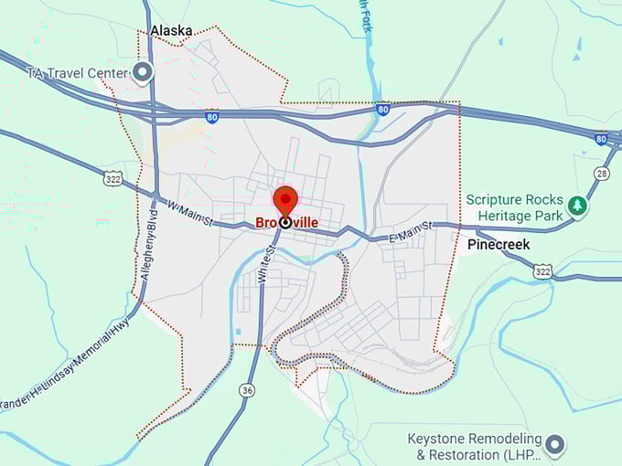 brookville, pa map
