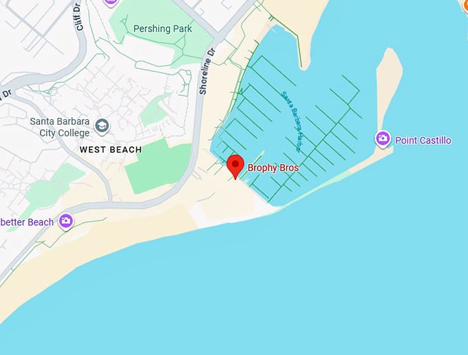 16. brophy bros. map