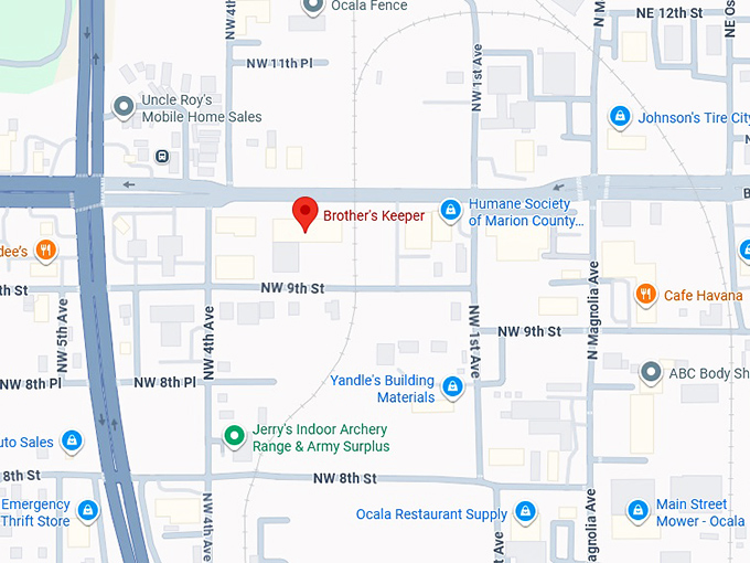 brother’s keeper (320 nw 10th st) map