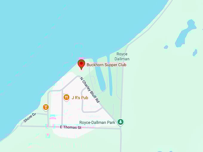 16. buckhorn supper club map