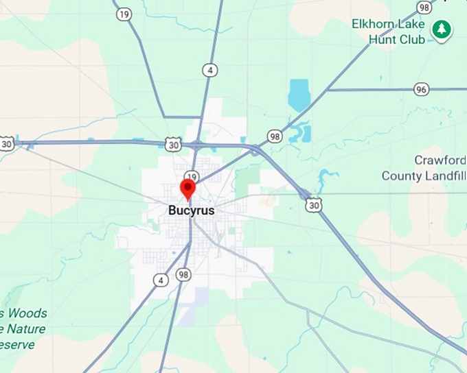 16. bucyrus map