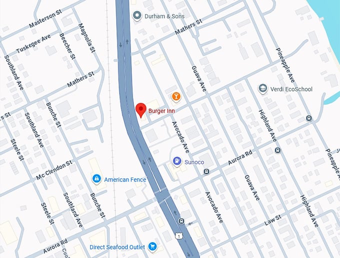 16. burger inn map