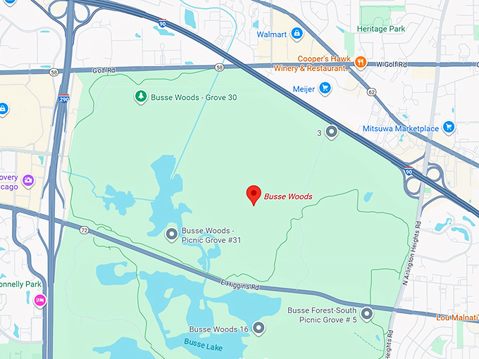 16. busse woods map