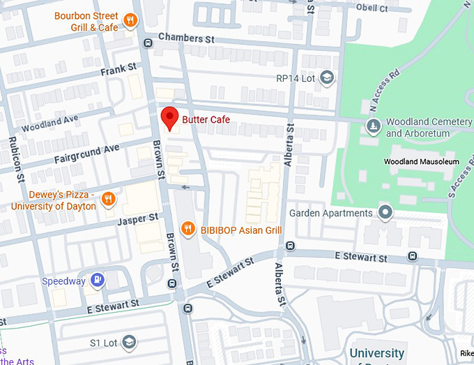 16. butter cafe map