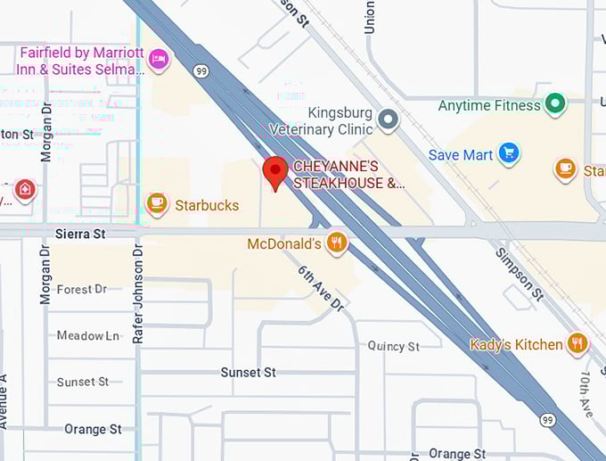 16. cheyanne’s steakhouse & lounge map