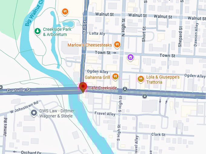 café creekside map