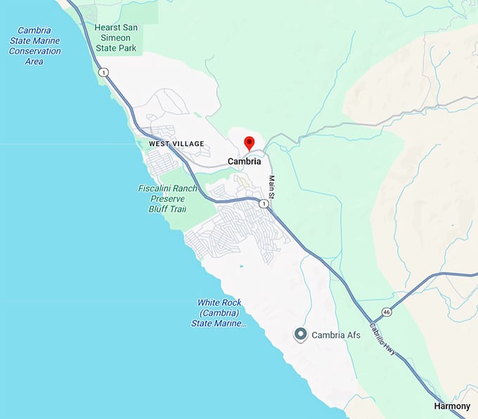 16. cambria map