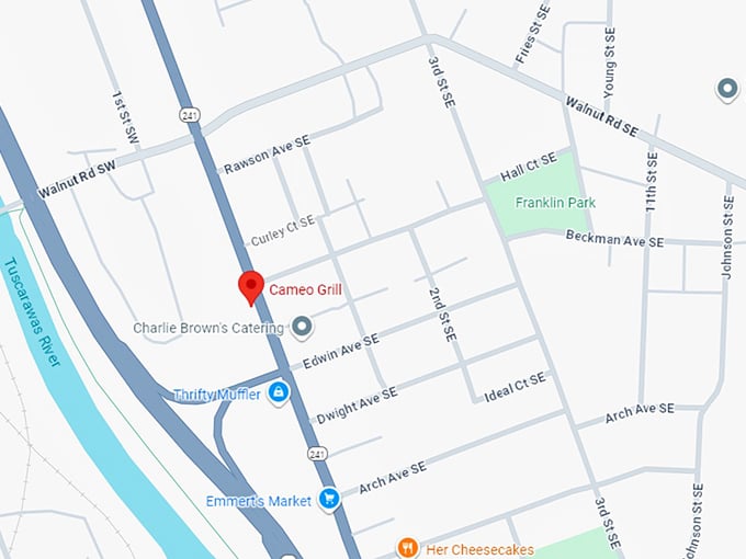16. cameo grill map
