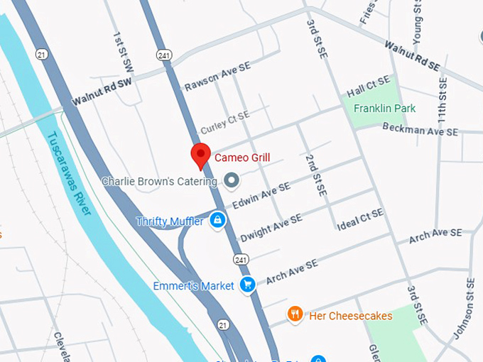 16. cameo grill map