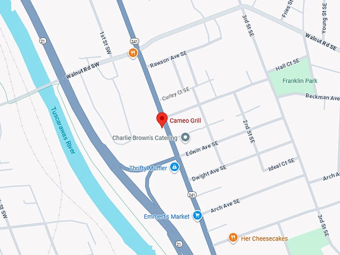 16. cameo grill map
