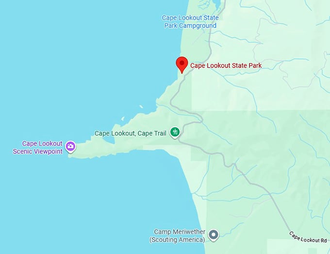 cape lookout state park map