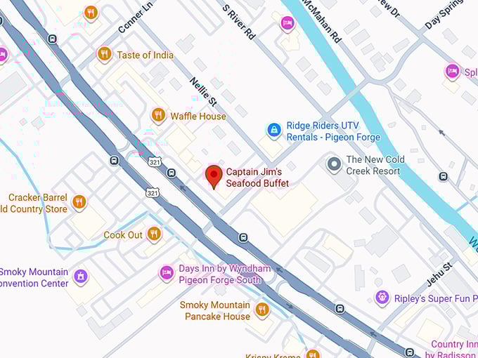16. captain jim’s seafood buffet map