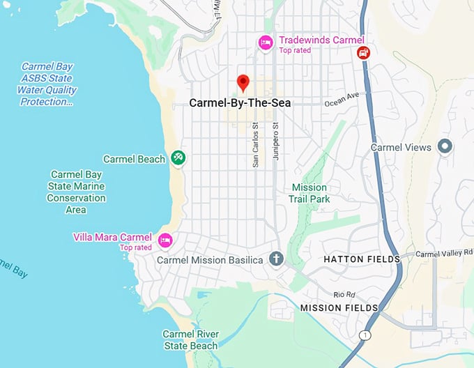 16. carmel by the sea map