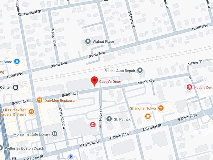 16. casey’s diner map