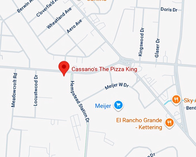 16. cassano's the pizza king map