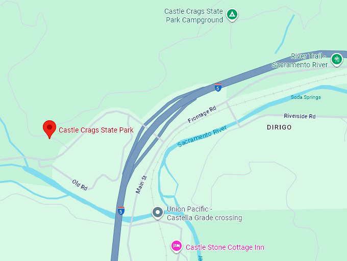 16. castle crags state park map
