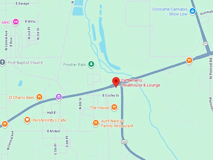 16. cattlemen's steakhouse & lounge map