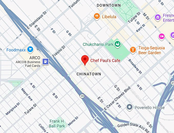 16. chef paul's cafe map