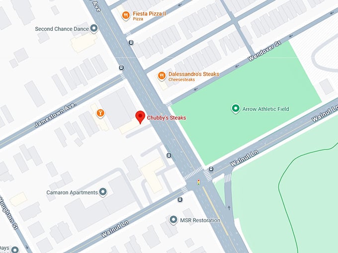 16. chubby’s steaks map