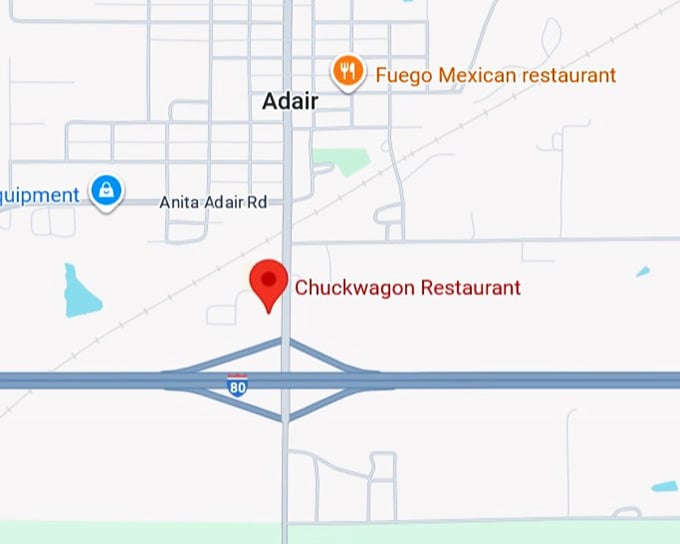 16. chuckwagon restaurant map