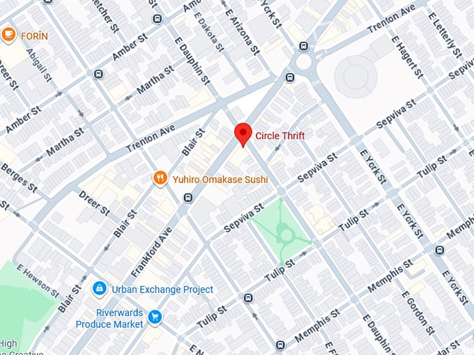 16. circle thrift map