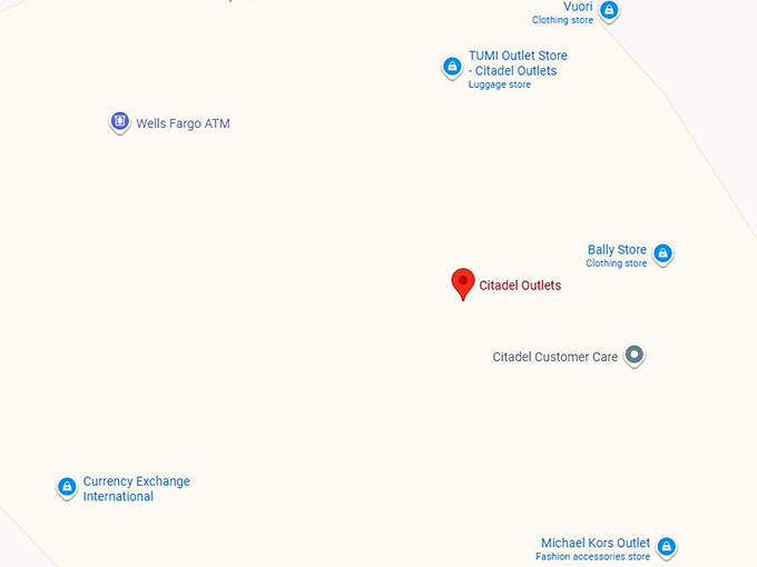 16. citadel outlets map