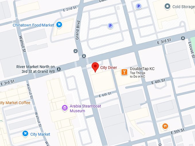 16. city diner map