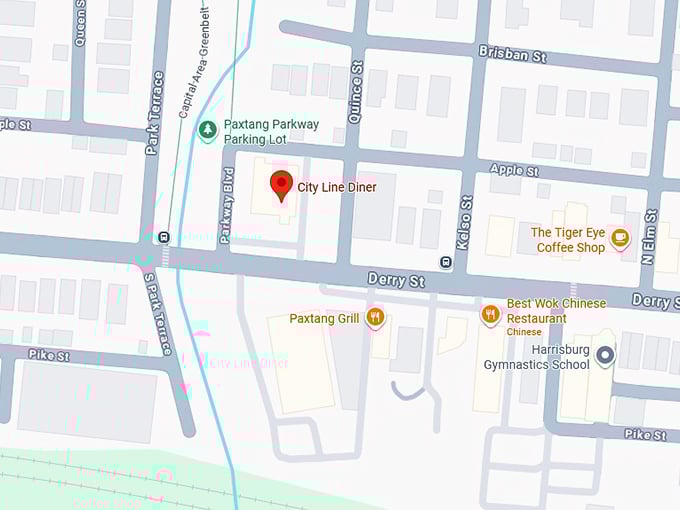 16. city line diner map