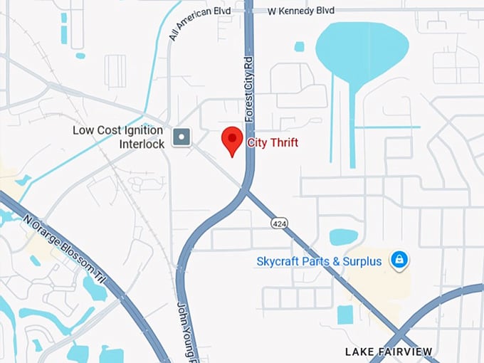16. city thrift map