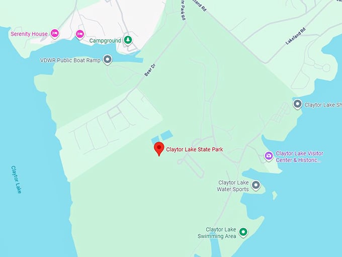 16. claytor lake state park map
