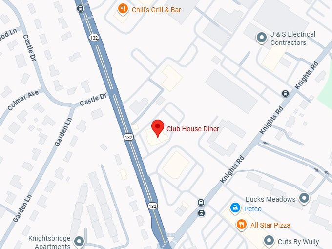 16. club house diner map
