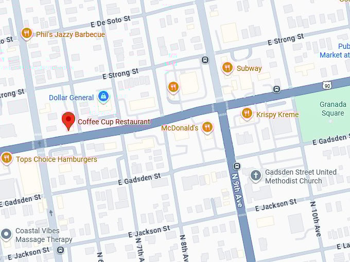 16. coffee cup restaurant map