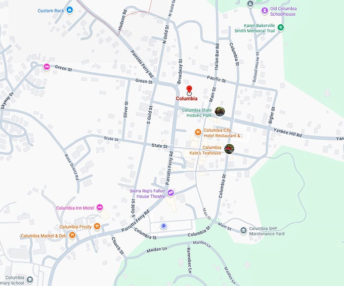 columbia map