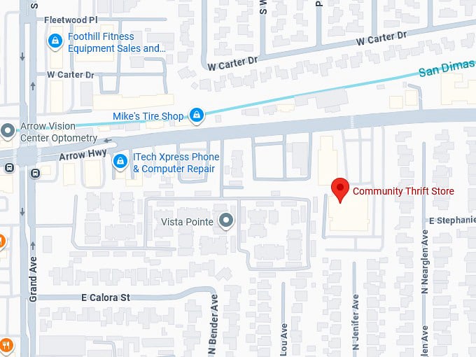 16. community thrift store map