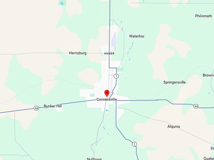 16. connersville in map