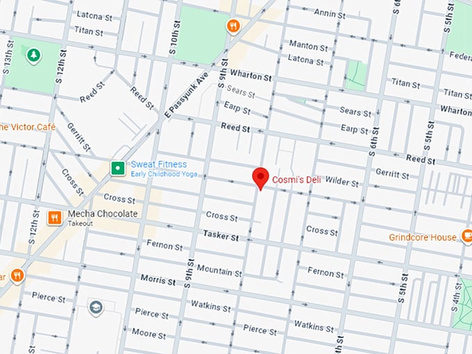 16. cosmi’s deli map