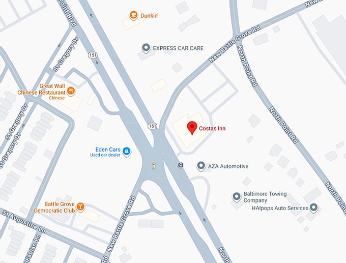 16. costas inn map