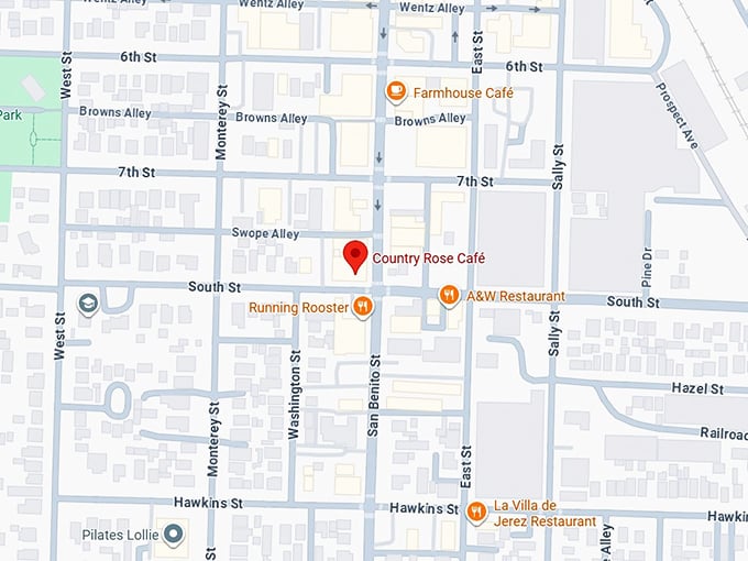 16. country rose café map