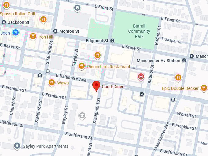 16. court diner map