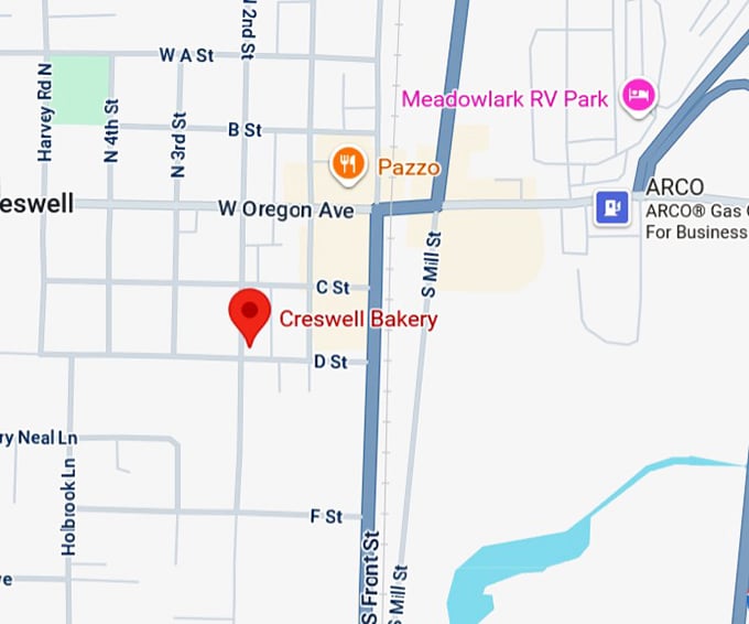 16. creswell bakery map