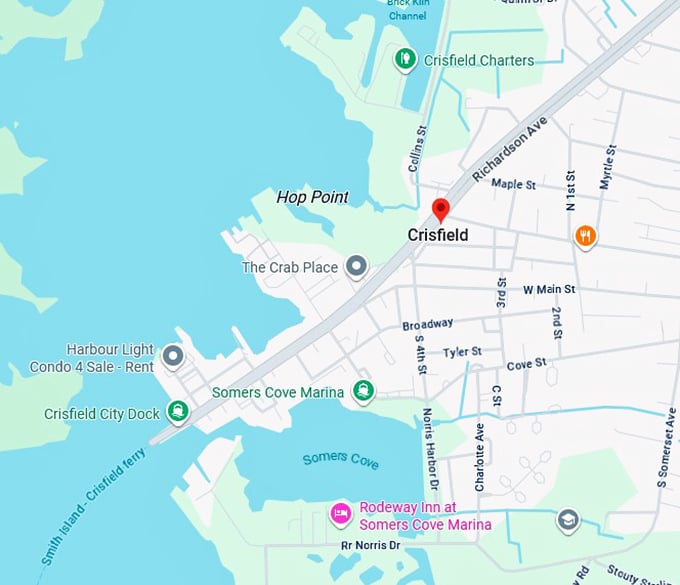 16. crisfield map